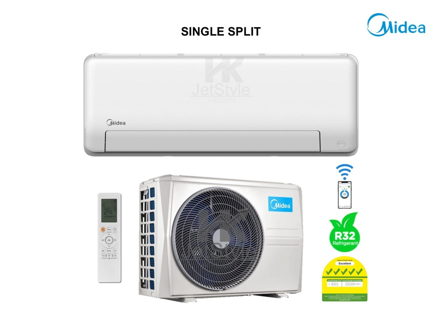 Midea All Easy Pro Standard - Single Split - JetStyle
